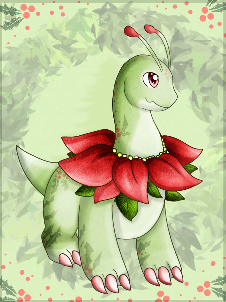 Pokemon Christmas Meganium By Nadeshiko Aisha On Deviantart