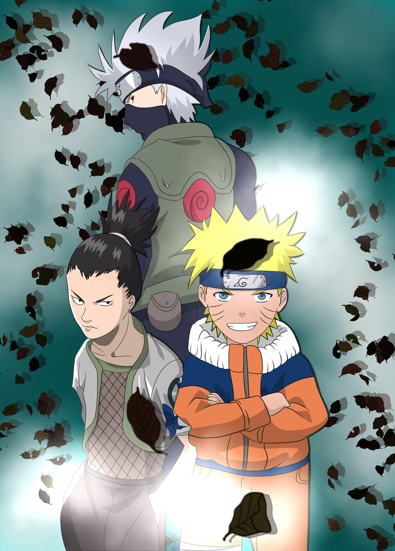 Naruto Kakashi Shikamaru By Sheebsart On Deviantart