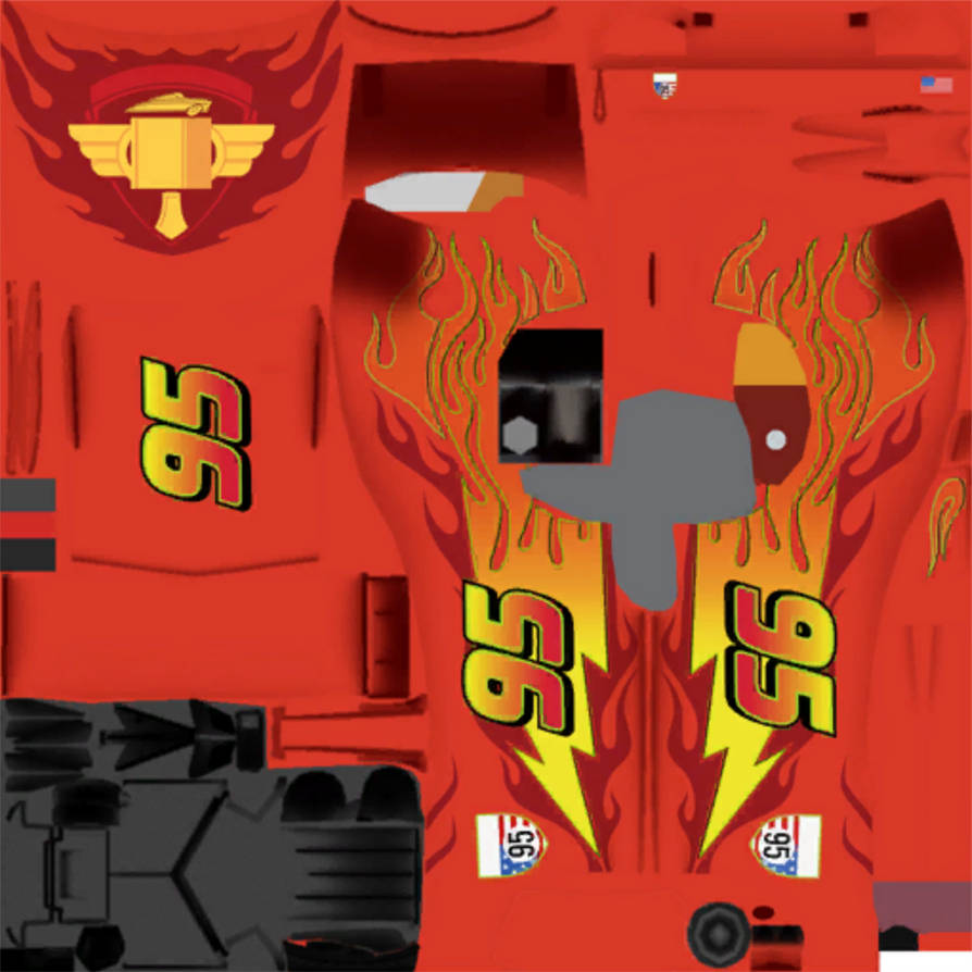 Lightning Mcqueen Body Textures 2011 On Wii By Kylewithem On Deviantart