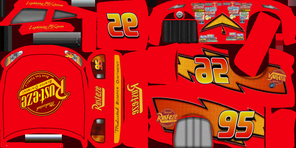 Lightning Mcqueen Body Texture Gamecube Remake By Kylewithem On Deviantart