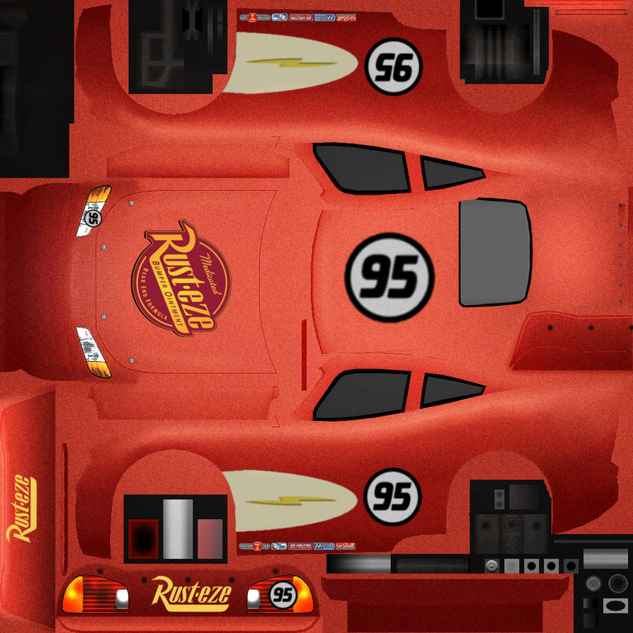Lightning Mcqueen Textures Body Mnc Xbox 360 By Kylewithem On Deviantart