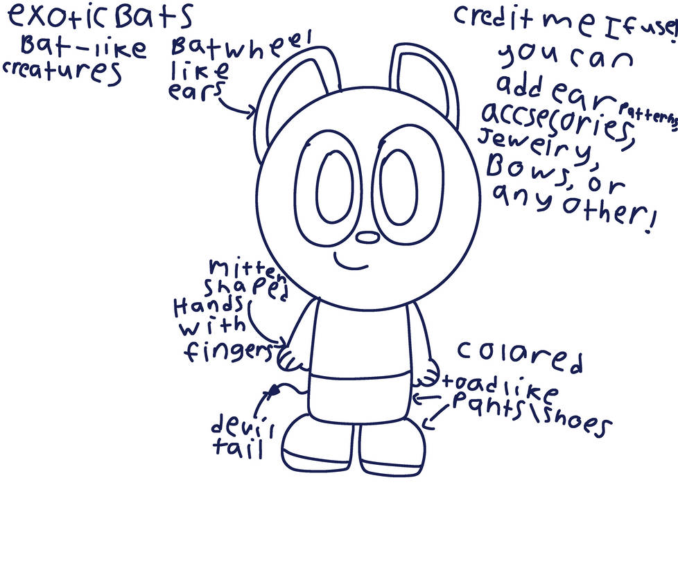 Exoticbats My Open Species By Kittytronizdabest23 On Deviantart