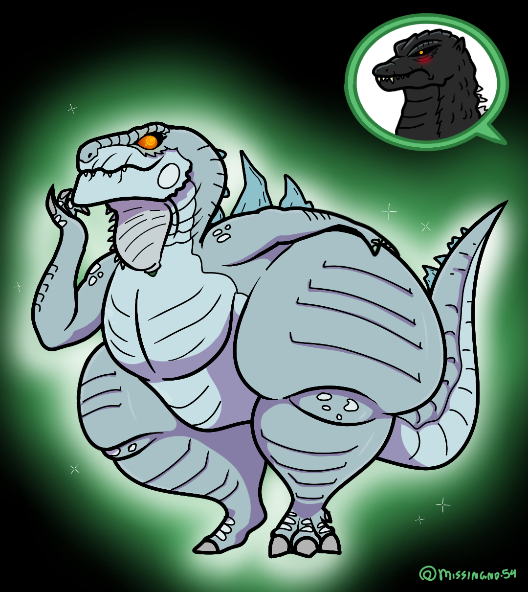 Big Zilla Iguana Booty Final Wars Version By Johndrawfatties On