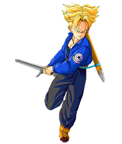 Super Saiyan Future Trunks With Sword Bt2 Render By Princeofdbzgames