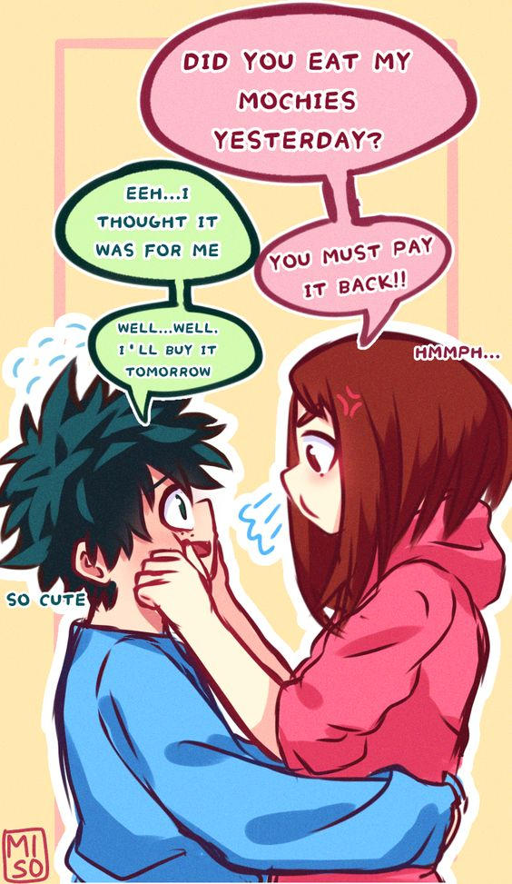 Deku X Uraraka Moment By Princeofdbzgames On Deviantart