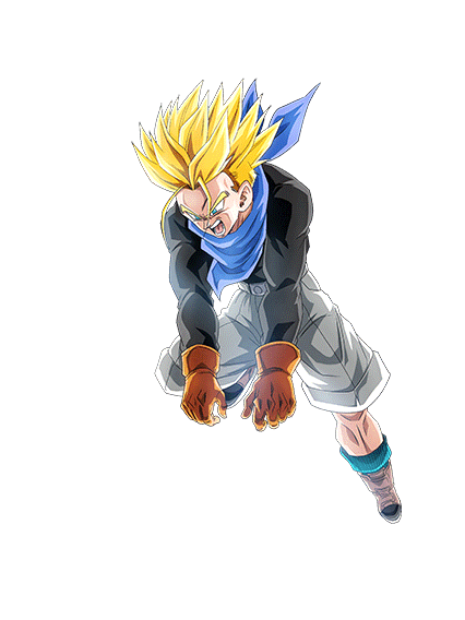 Super Saiyan Gt Trunks Dokkan Battle Render By Princeofdbzgames On