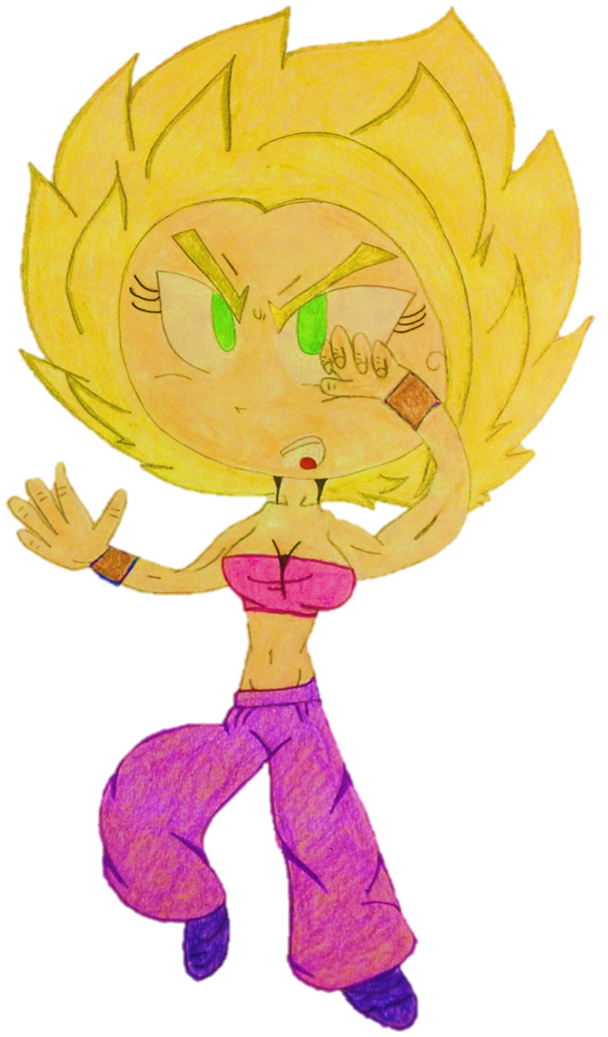 Super Saiyan 2 Caulifla Dark Pure Saga By Princeofdbzgames On Deviantart
