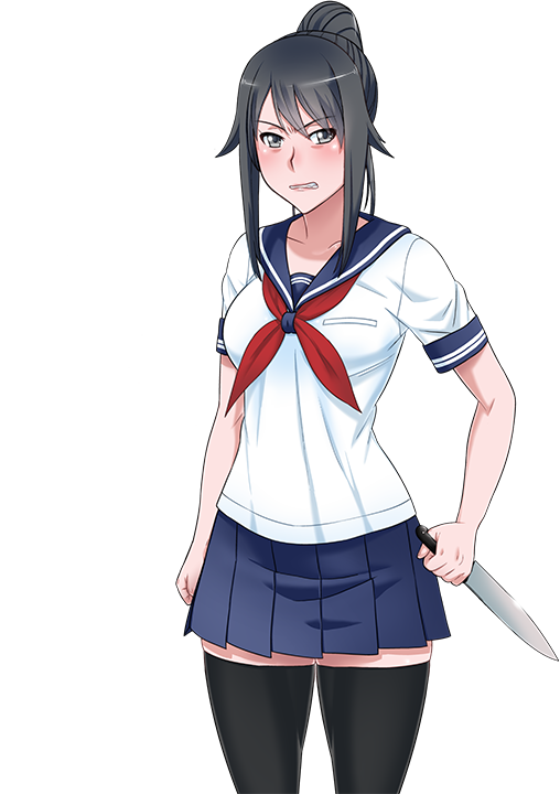 Angry Ayano Aishi Render By Princeofdbzgames On Deviantart