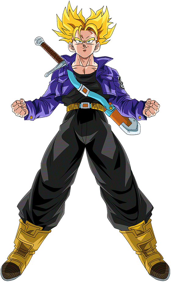 Super Saiyan Future Trunks Dokkan Battle Render 2 By Princeofdbzgames