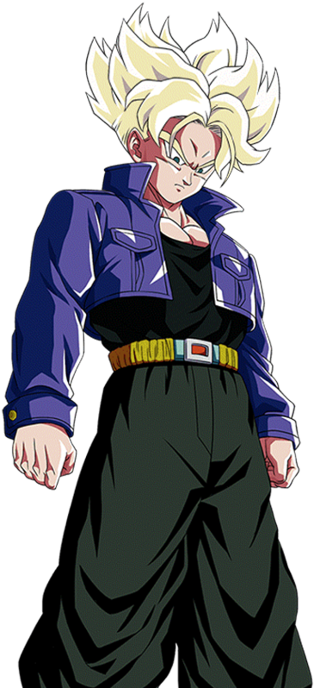 Super Saiyan Future Trunks Dokkan Battle Render By Princeofdbzgames On