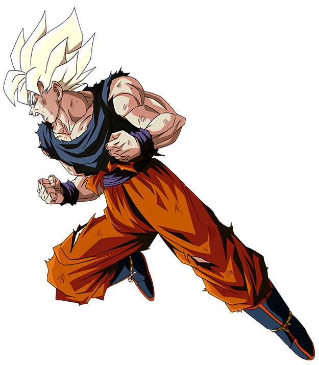 Super Saiyan Goku Movie 6 Dokkan Battle Render 2 By Princeofdbzgames