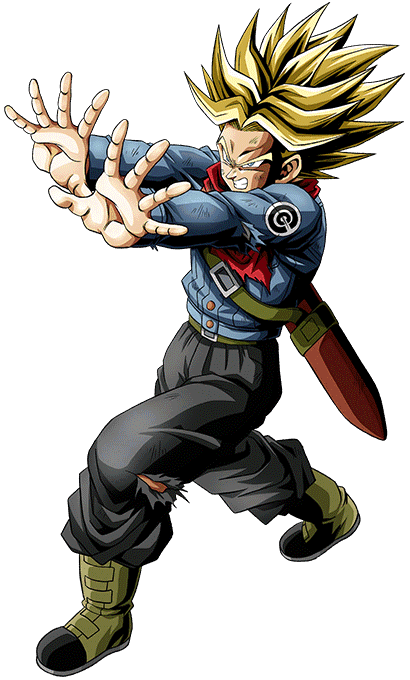 Super Saiyan Rage Future Trunks Dokkan Render 3 By Princeofdbzgames On