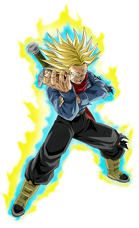 Super Saiyan Rage Future Trunks Dokkan Render 2 By Princeofdbzgames On