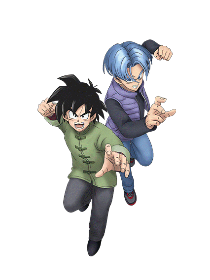 Teen Goten And Trunks Super Hero Dokkan Render 2 By Princeofdbzgames
