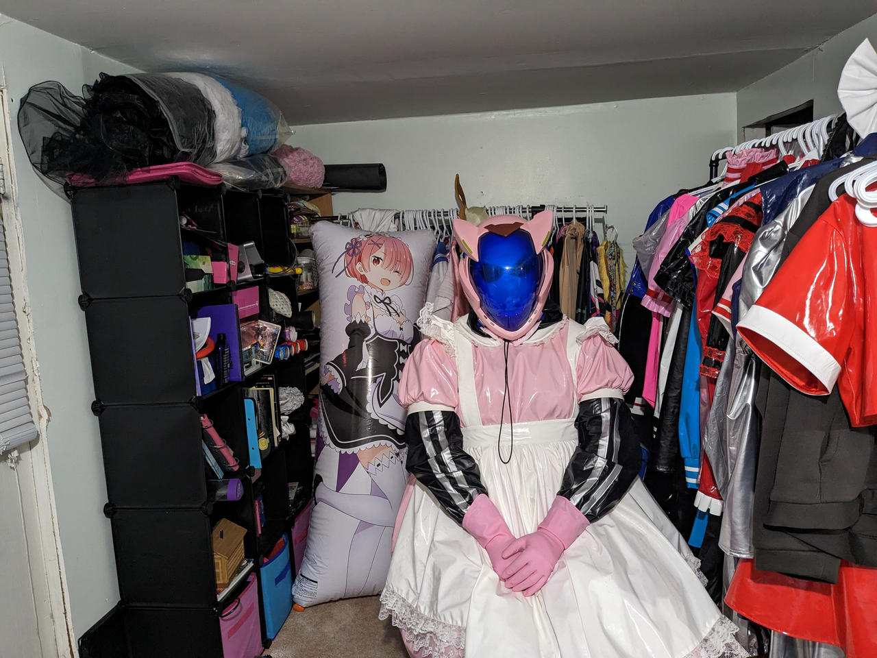 Pvc Pink Maid Drone Eva Helmet 12 By Gracideaclub On Deviantart