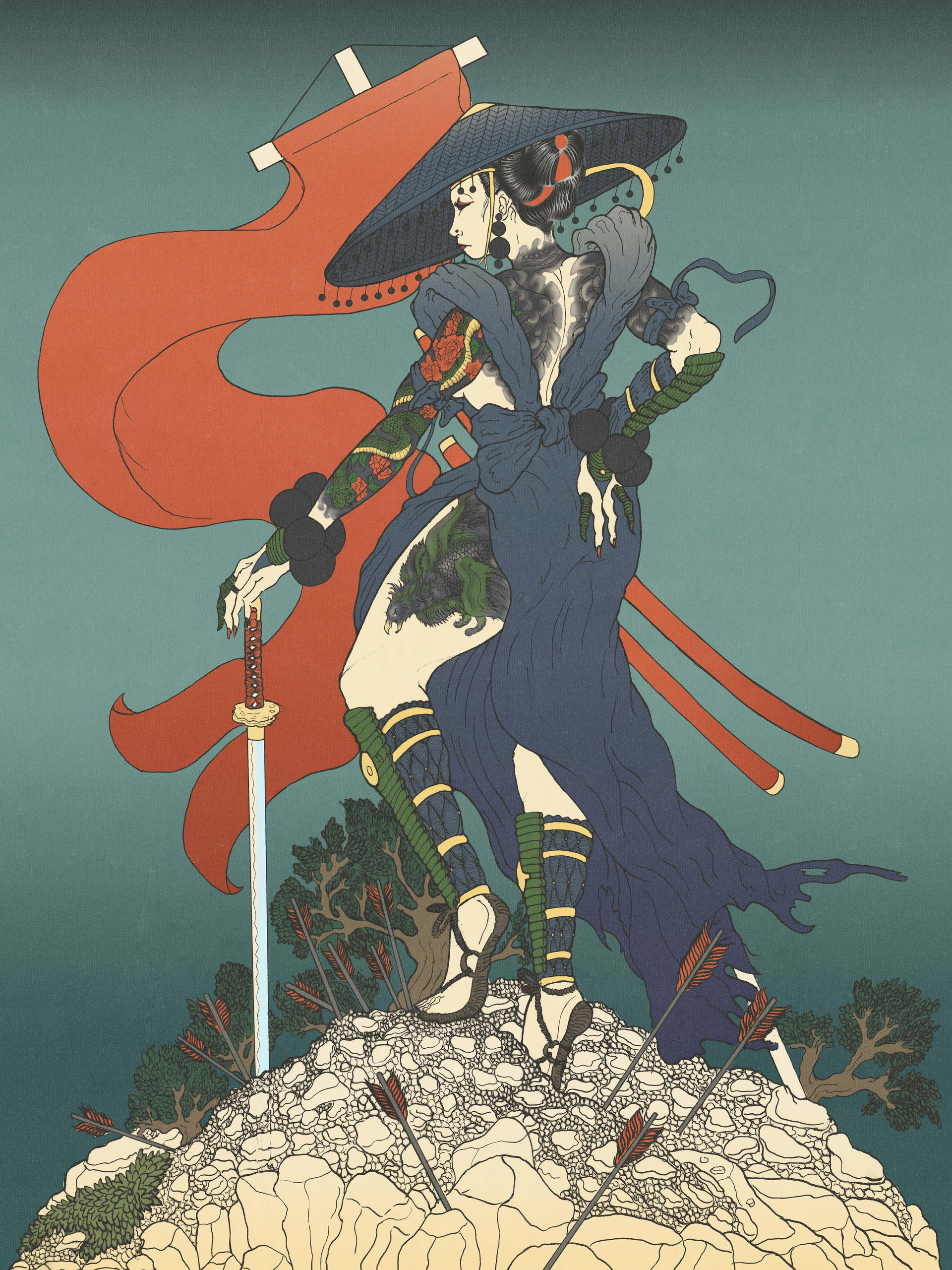 Onna Musha By Aespinozaart On Deviantart
