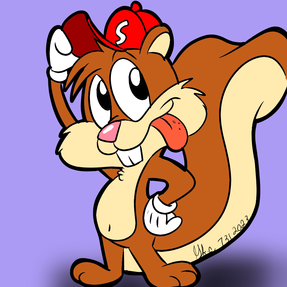 Animaniacs Skippy Squirrel 2023 By Spongefox On Deviantart