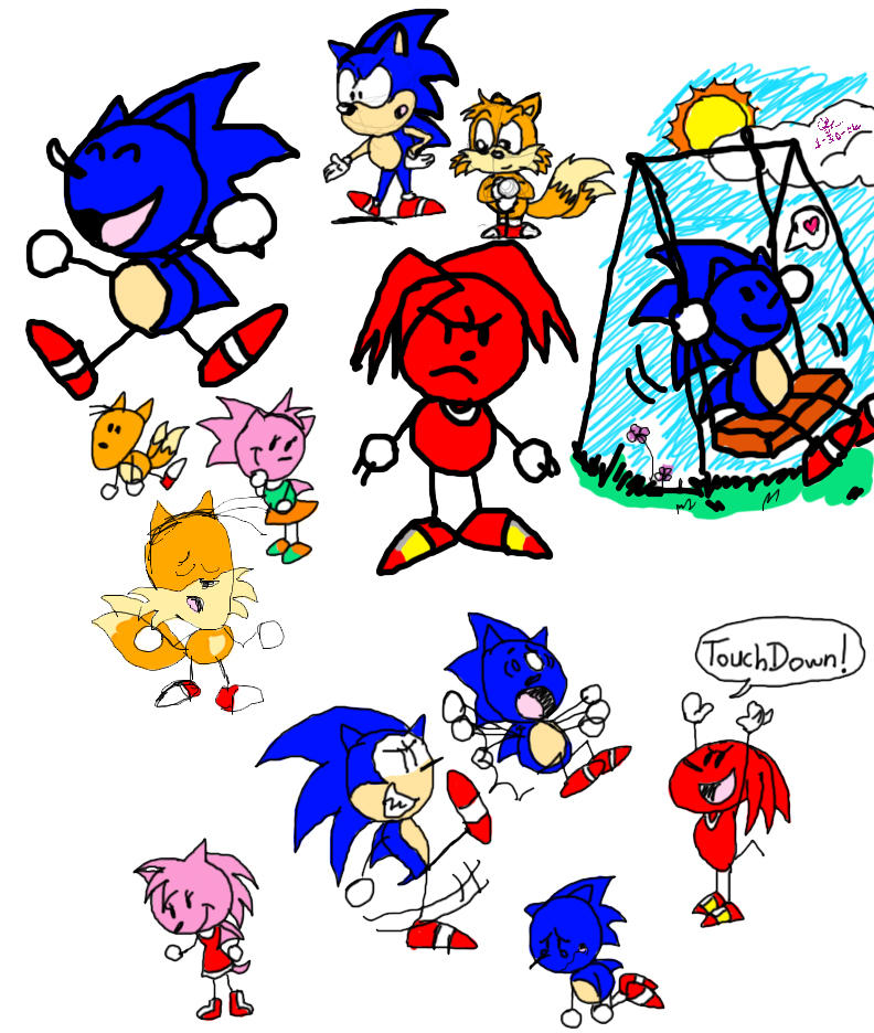 Super Deformed Sonic fun by spongefox on DeviantArt