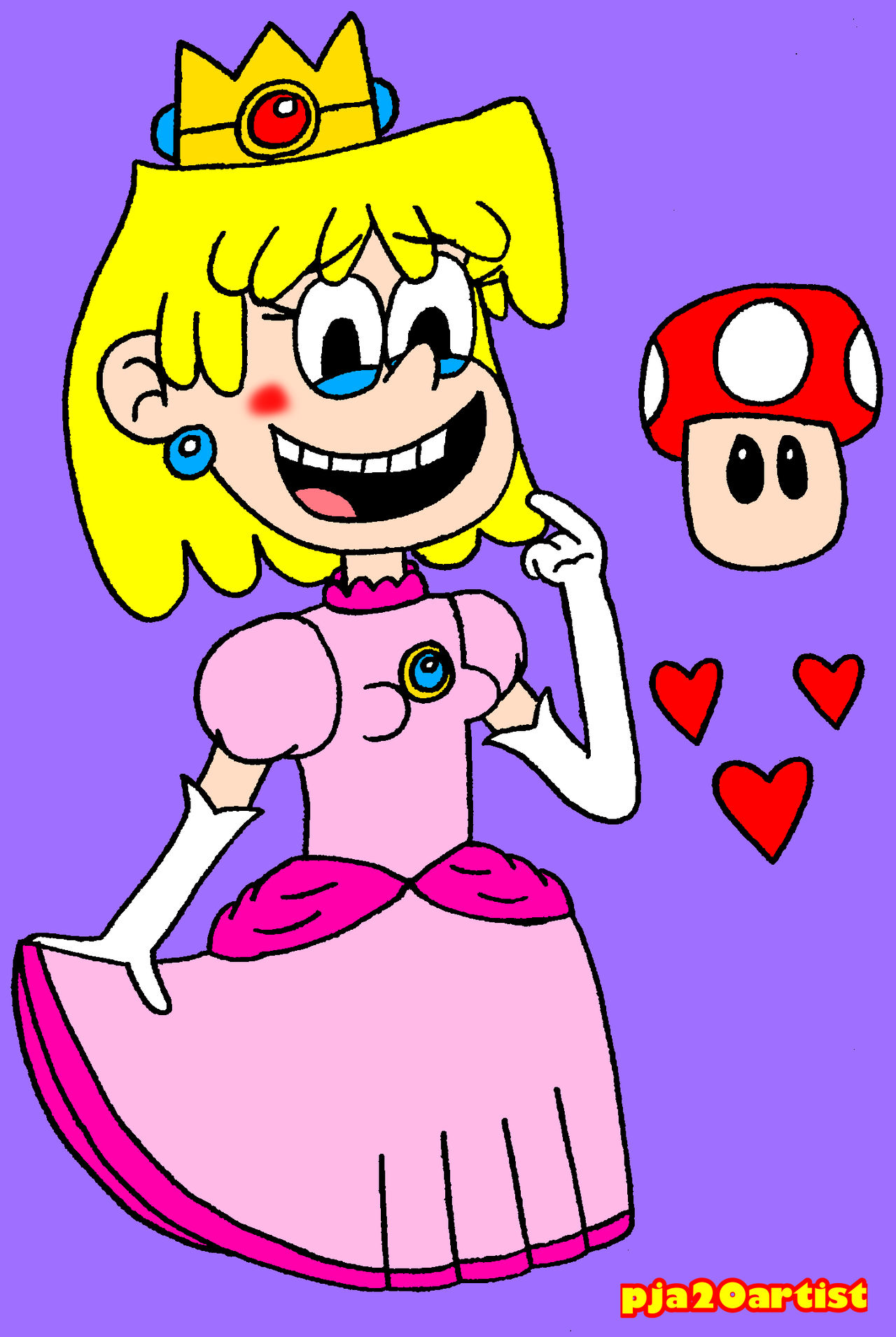 Lori Loud As Princess Peach By Pja Productions On Deviantart