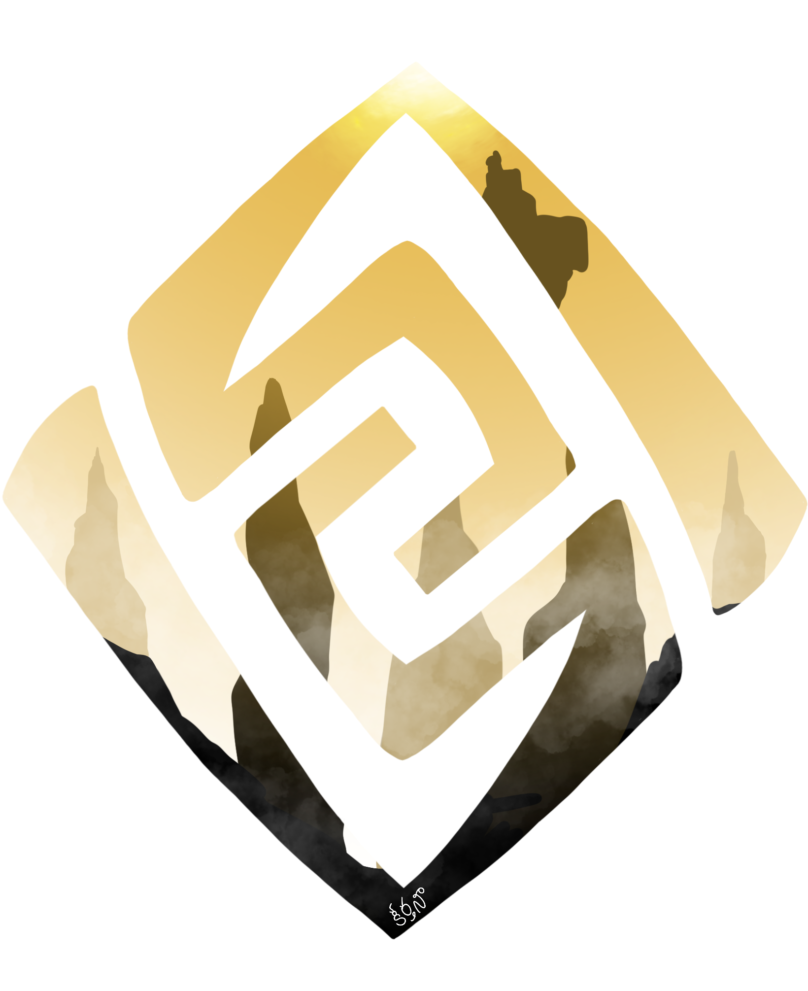 Liyue Silhouette, in Geo Symbol by MystickleArt on DeviantArt Liyue Silhouette, in Geo Symbol by MystickleArt on DeviantArt