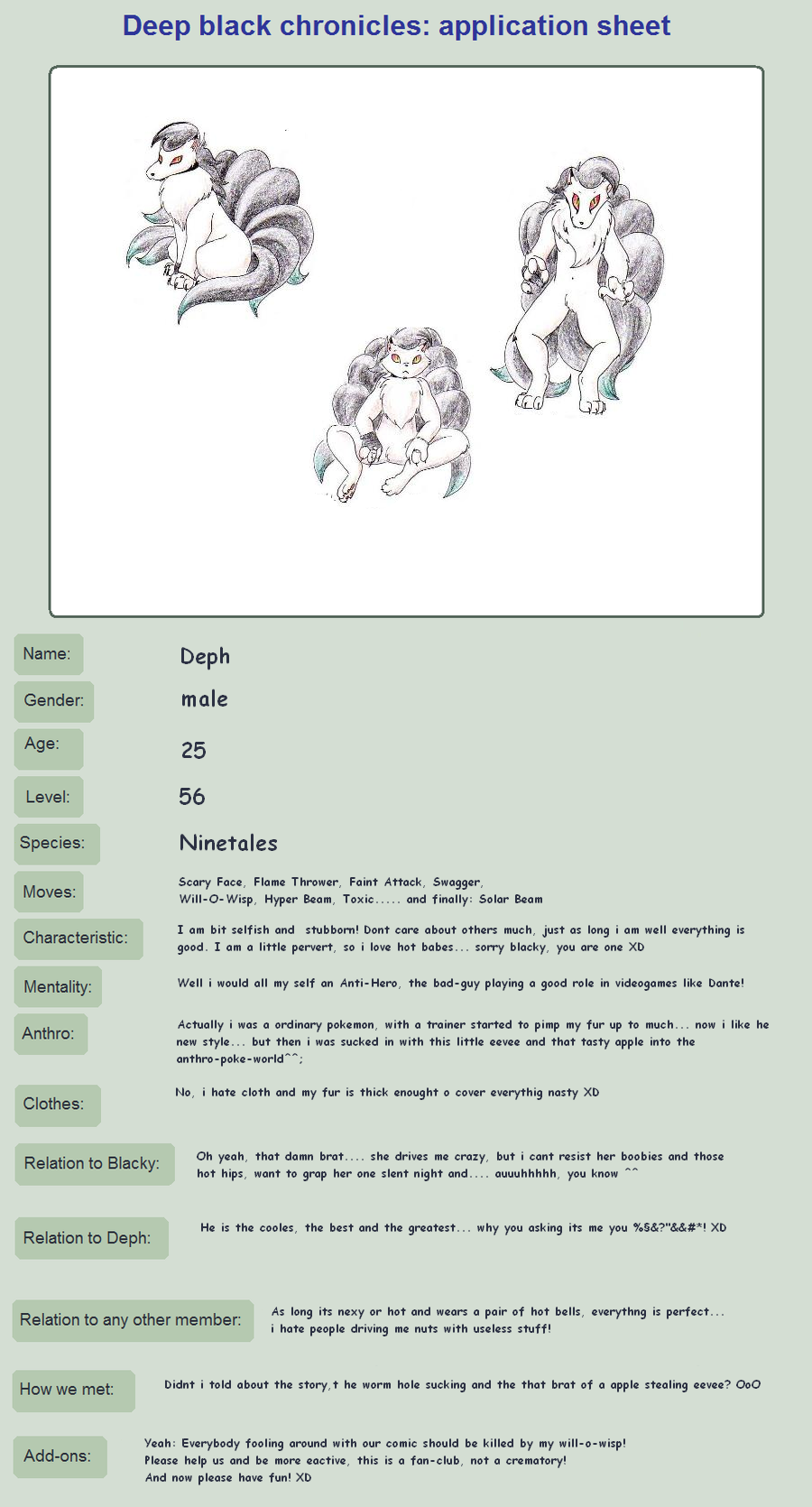 Character Application Sheet By Plzgaiasrebirth On Deviantart