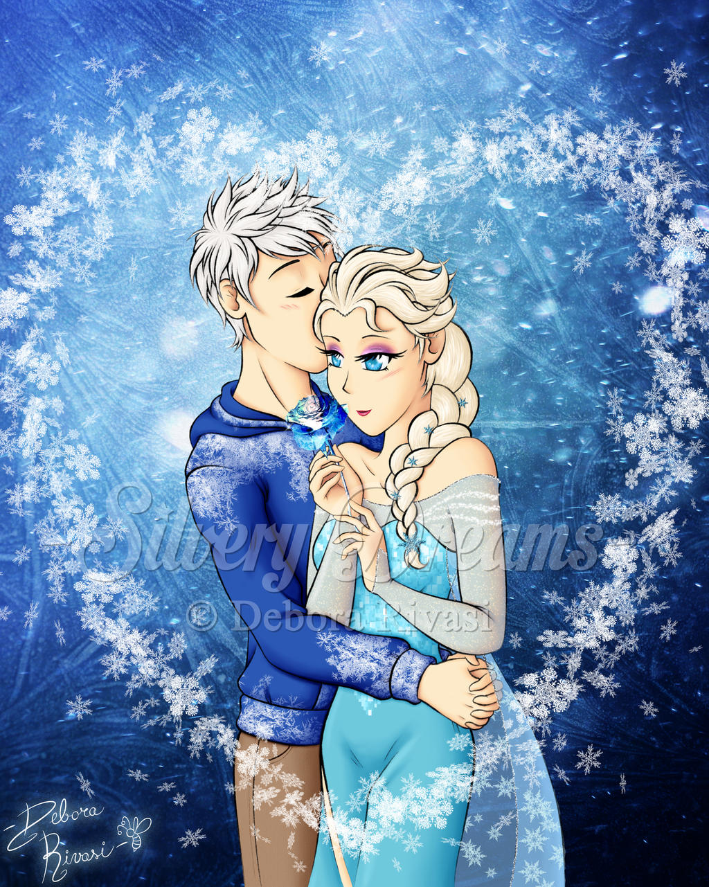 Happy Valentine Day Jack Frost X Elsa By Silverylugia On Deviantart