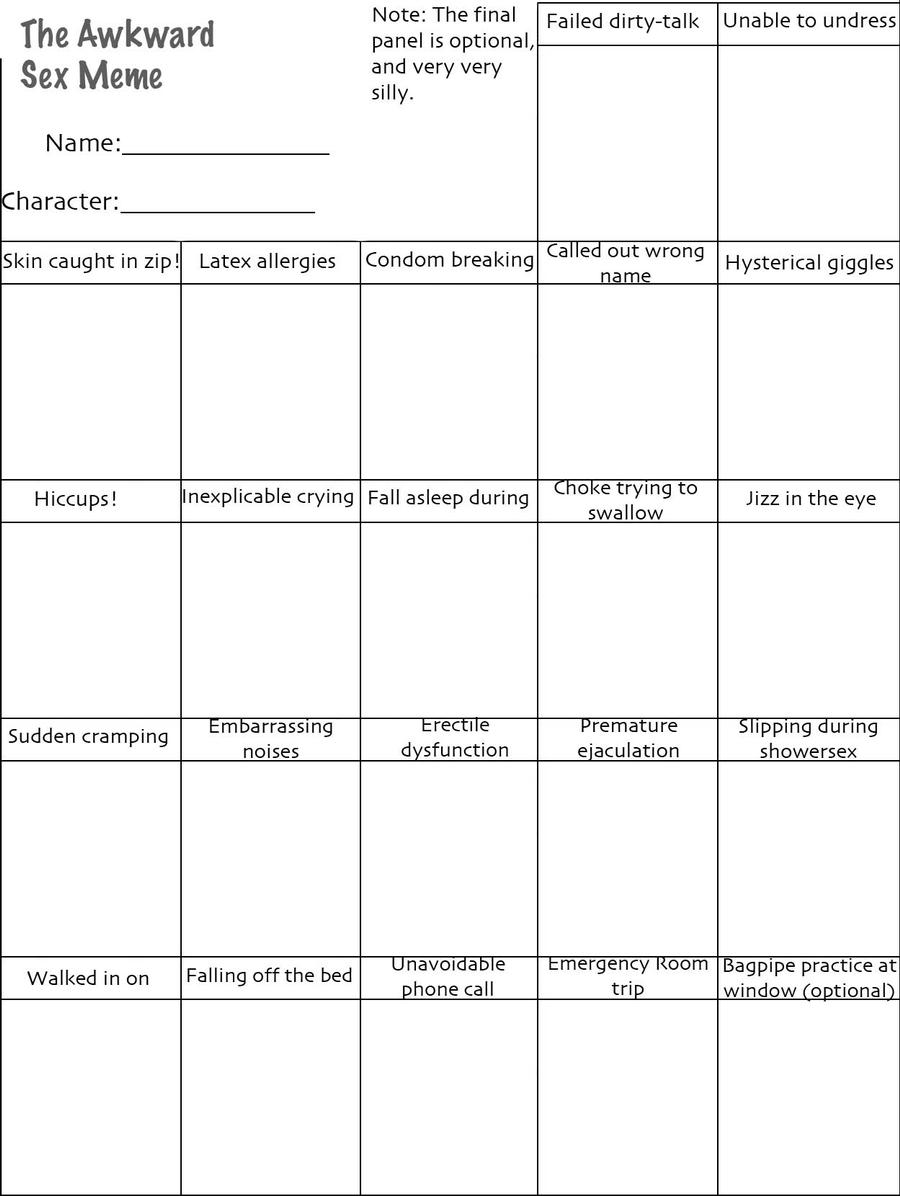 Awkward Sex Meme Template By Nighteyes De Dracul On Deviantart
