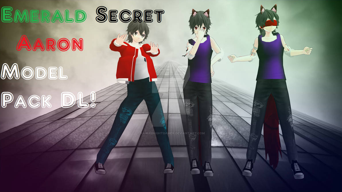 Mmd Emerald Secret Aaron Model Pack Dl By Kawaiinightgamer On Deviantart