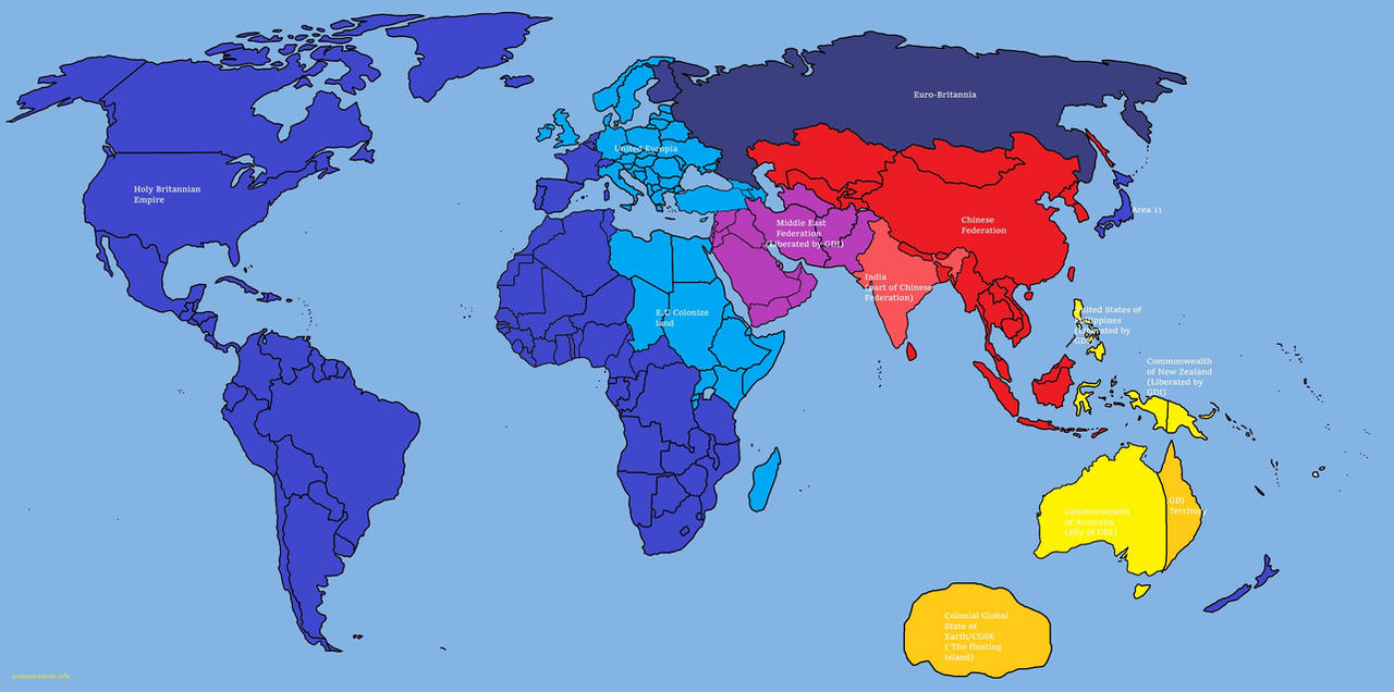 Code Geass Gdi Liberty World Map By Xjames2001 On Deviantart