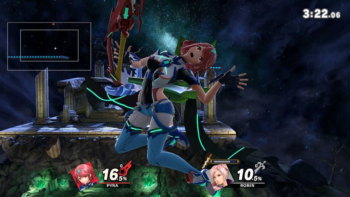 Ssbu Pyra Blue Screen Ko In Spear Pillar By Nursevictoriaftw On