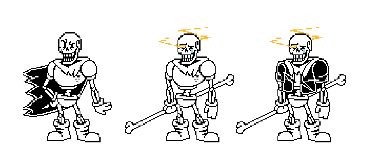 Disbelief Papyrus sprites V2 by NSEI1903 on DeviantArt Disbelief Papyrus sprites V2 by NSEI1903 on DeviantArt