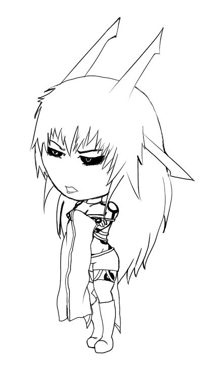 Chibi Ziz Lineart By Ascherune On Deviantart