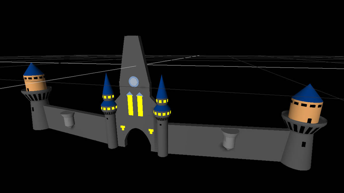 Disney Castle Model On Panzoid Preview 1 By 20thcenturyfoxroblox On Deviantart