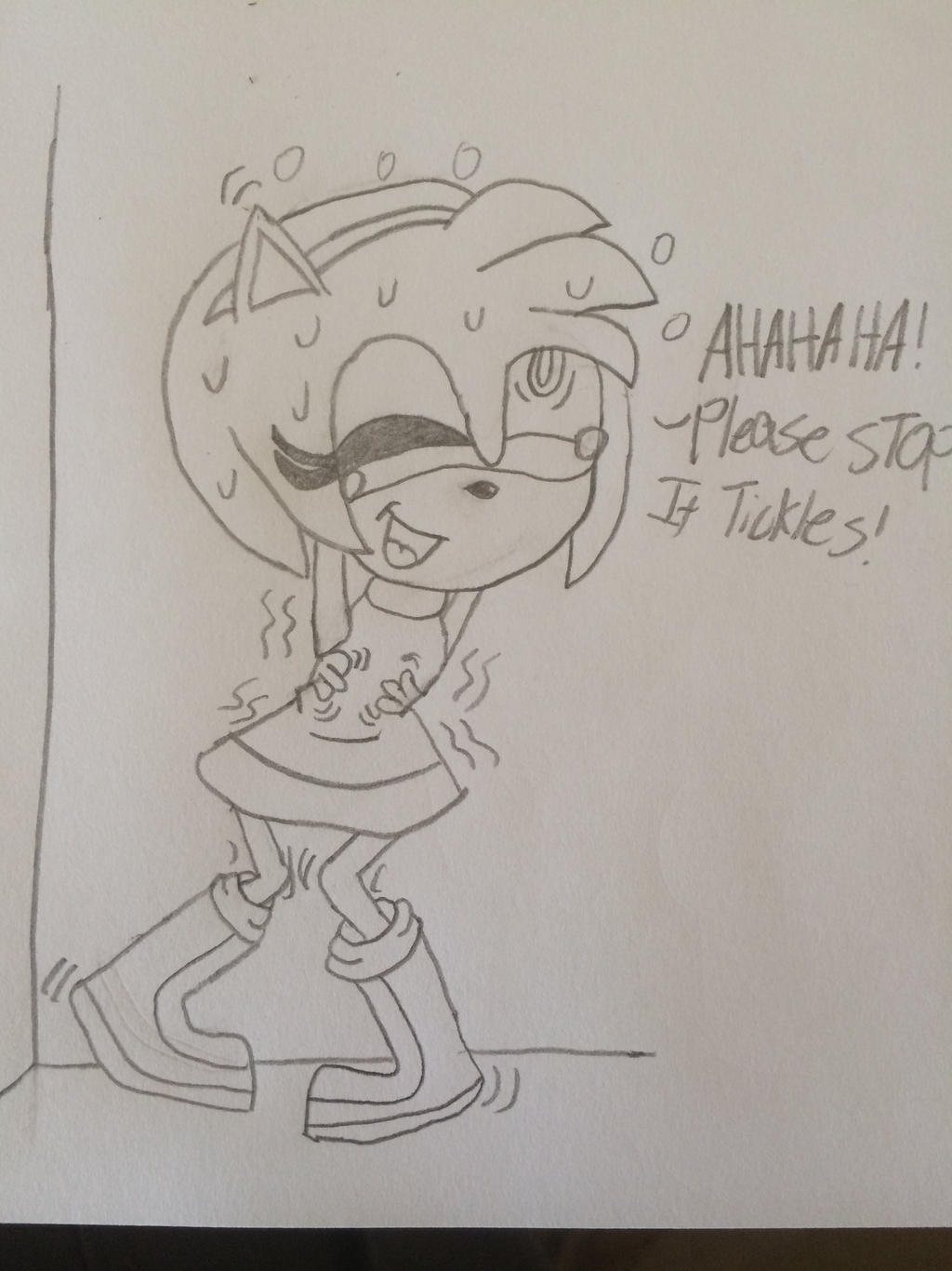 Amy Rose Tickled By Brandonthebunny On Deviantart