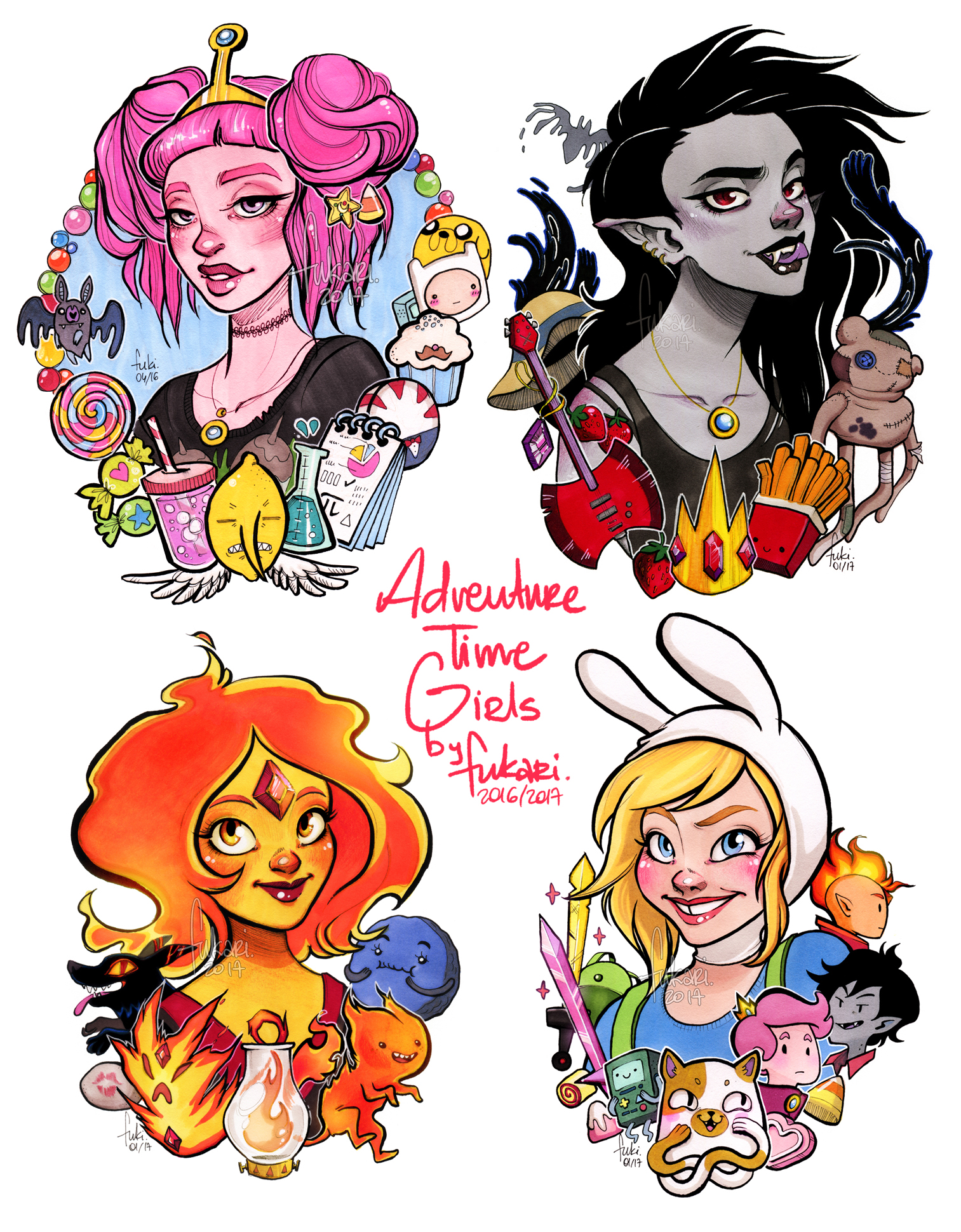 Adventure Time Girls By Fukari On Deviantart