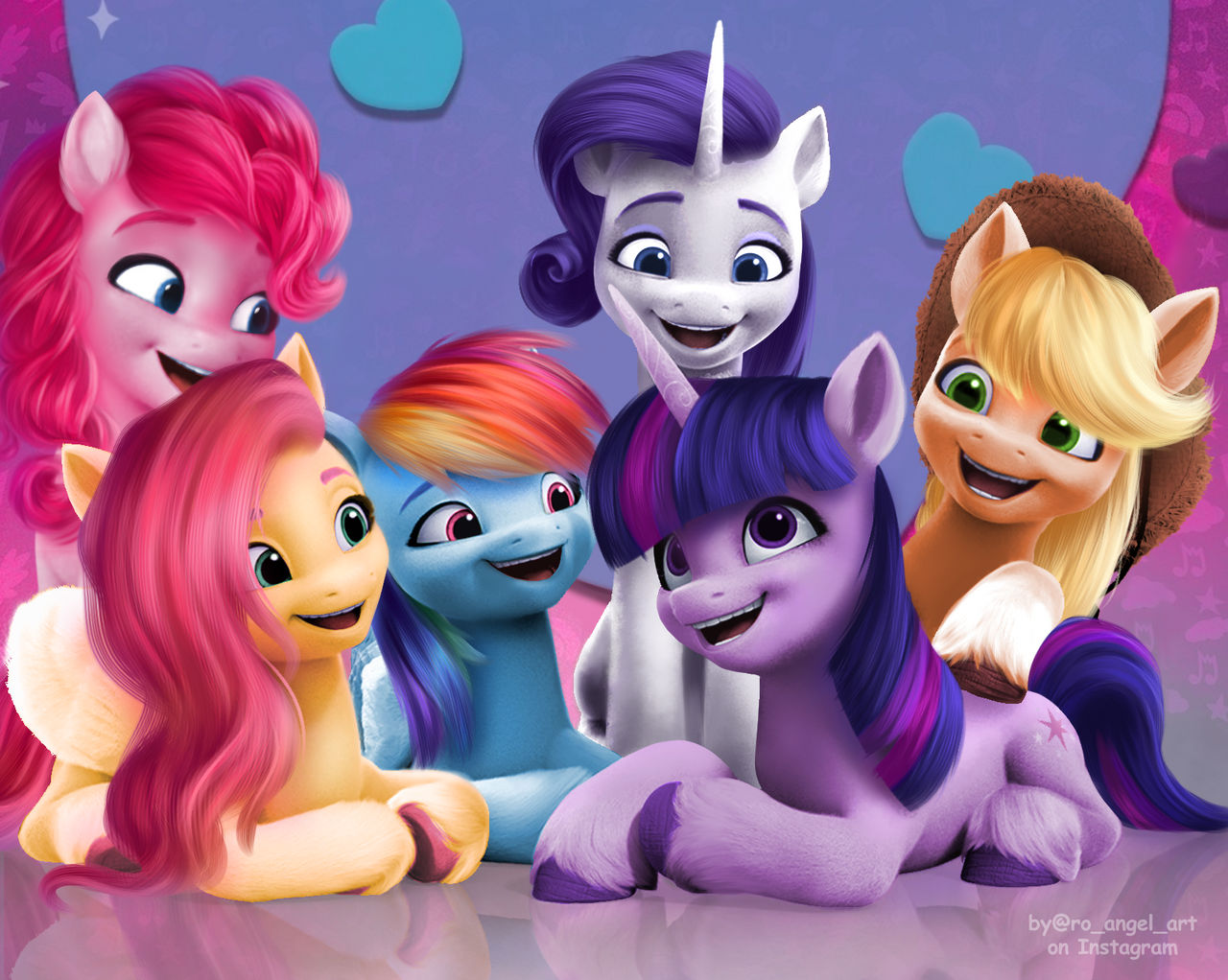 Mlp Mane 6 in the style of the New Generation by ILostAngel on DeviantArt Mlp Mane 6 in the style of the New Generation by ILostAngel on DeviantArt