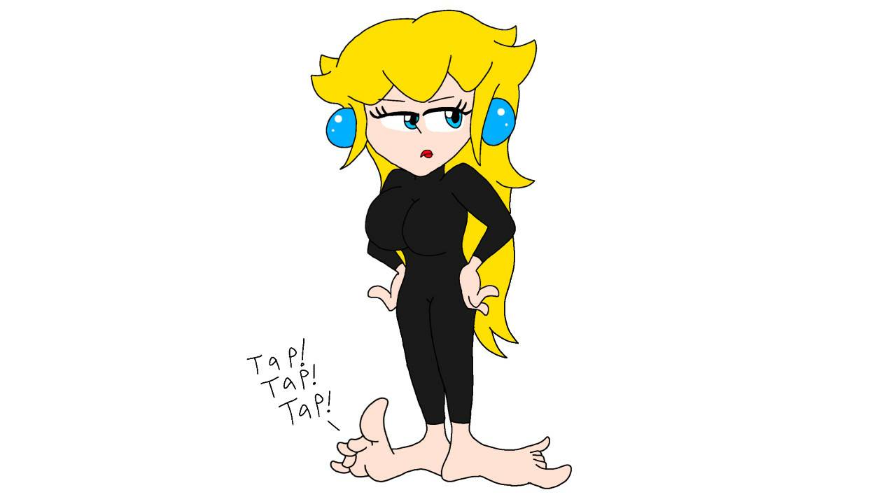 Princess Peach In Wetsuit Being Impatient By Asdh On Deviantart