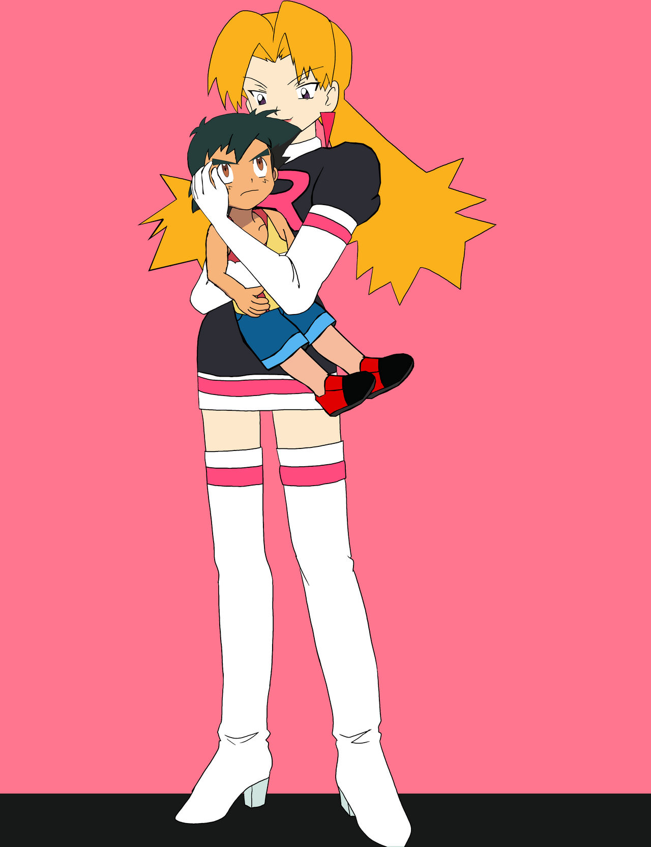 Cassidy Caugth Young Ash Ketchum By Tomy2005 On Deviantart