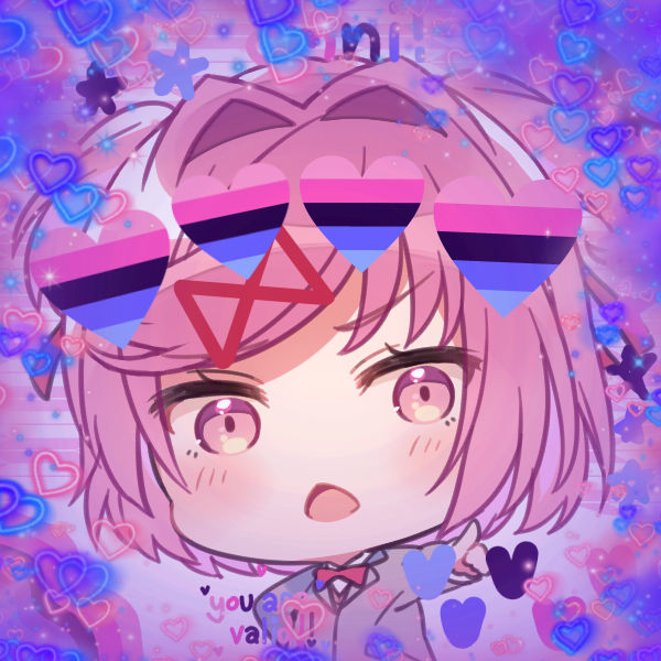 Omnisexual Natsuki Icon By Moxiethequeen On Deviantart