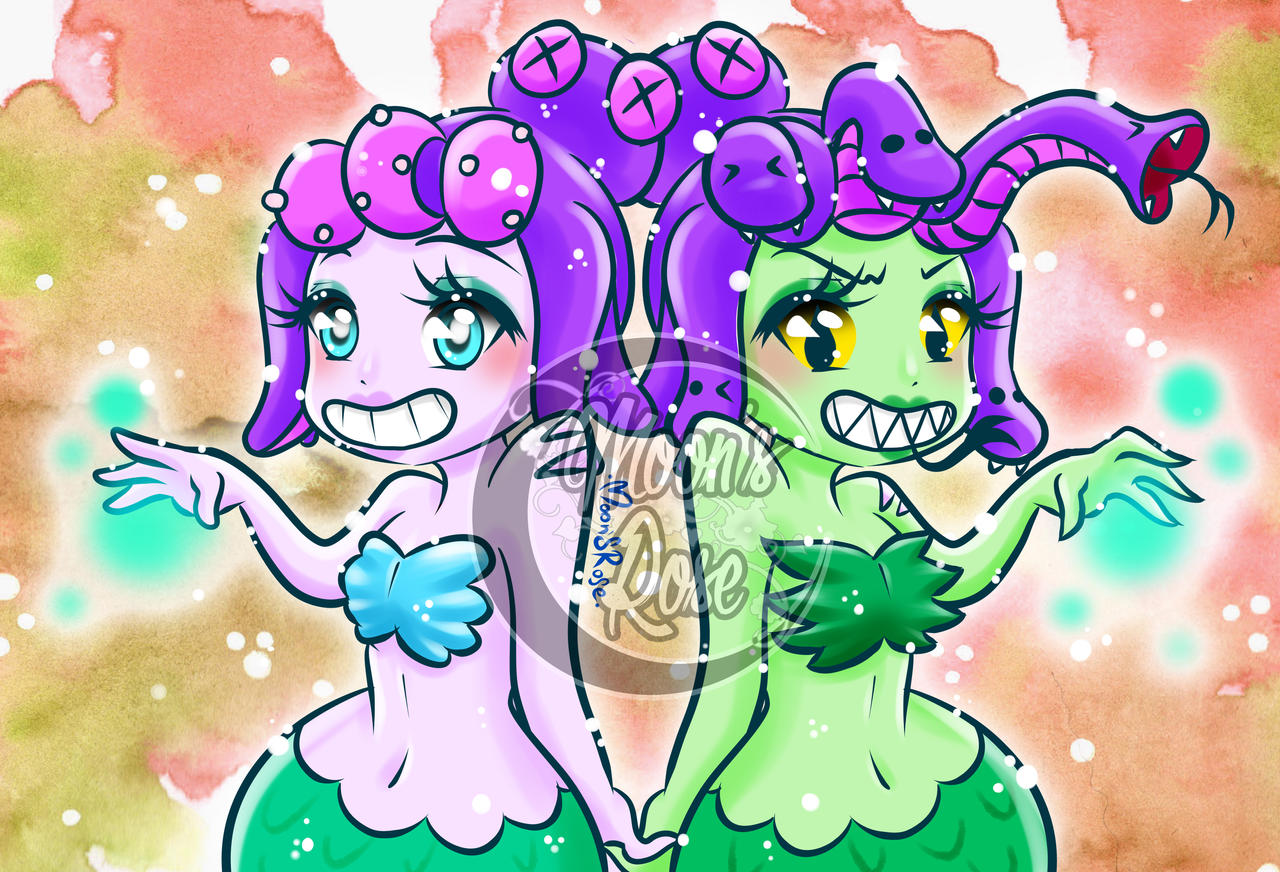Mermaid Boss Cuphead Fanart By Moonsrose4 On Deviantart