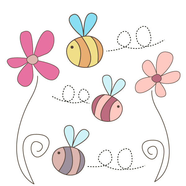 Cute Flowers And Bees Png By Hanabell1 On Deviantart