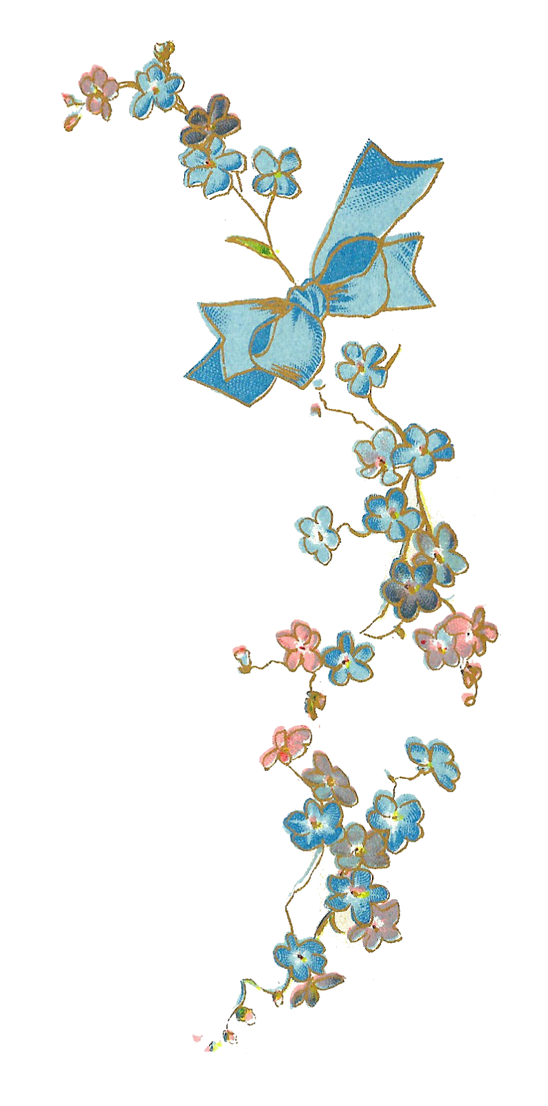 Flowers With Bow Png By Hanabell1 On Deviantart
