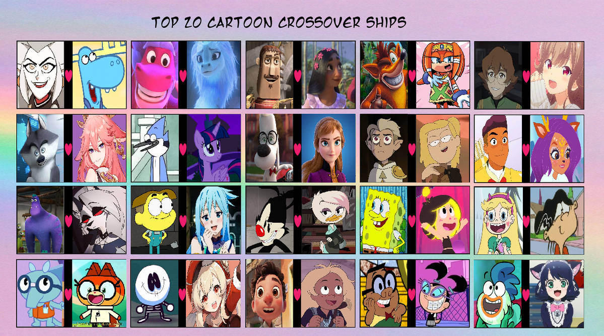 Top 20 Cartoon Anime Crossover Ships by DGArtDMM on DeviantArt Top 20 Cartoon Anime Crossover Ships by DGArtDMM on DeviantArt