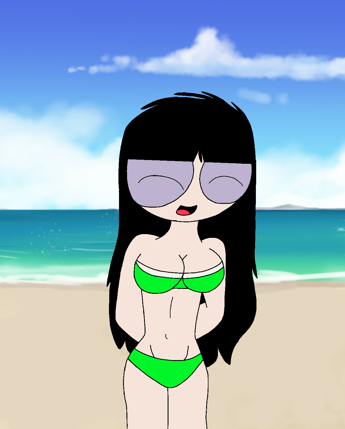 Ppg Buttercup Is Enjoying The Summer Beach By Crawfordjenny On Deviantart