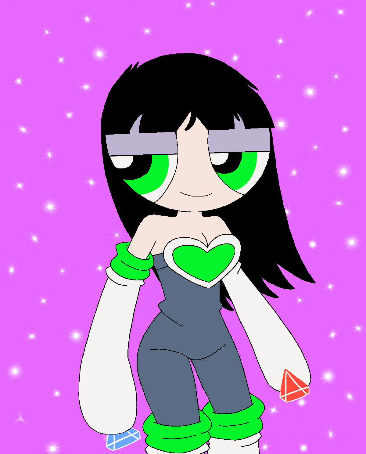 Ppg Buttercup Rouge Steals The Emeralds By Crawfordjenny On Deviantart