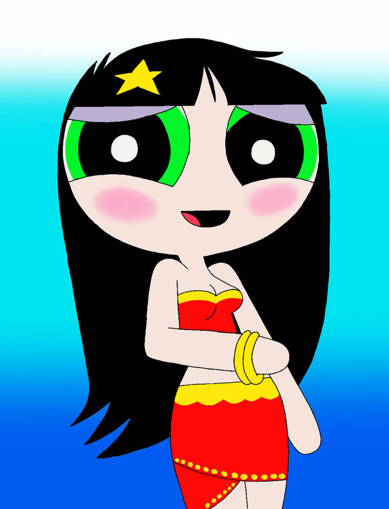 Ppg Teens Buttercup As A Hula Girl 3 By Crawfordjenny On Deviantart