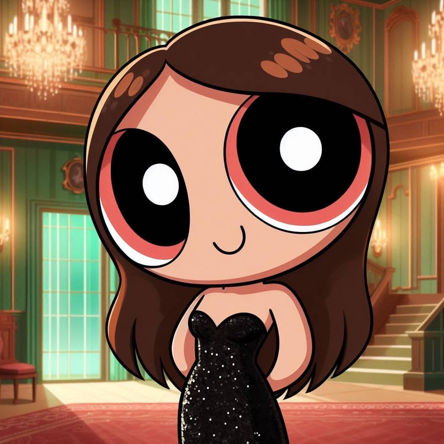 Buttercup Babe In A Black Sequin Dress By Crawfordjenny On Deviantart