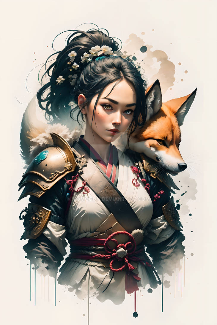 Foxy And Samurai Female By Yomogun On Deviantart