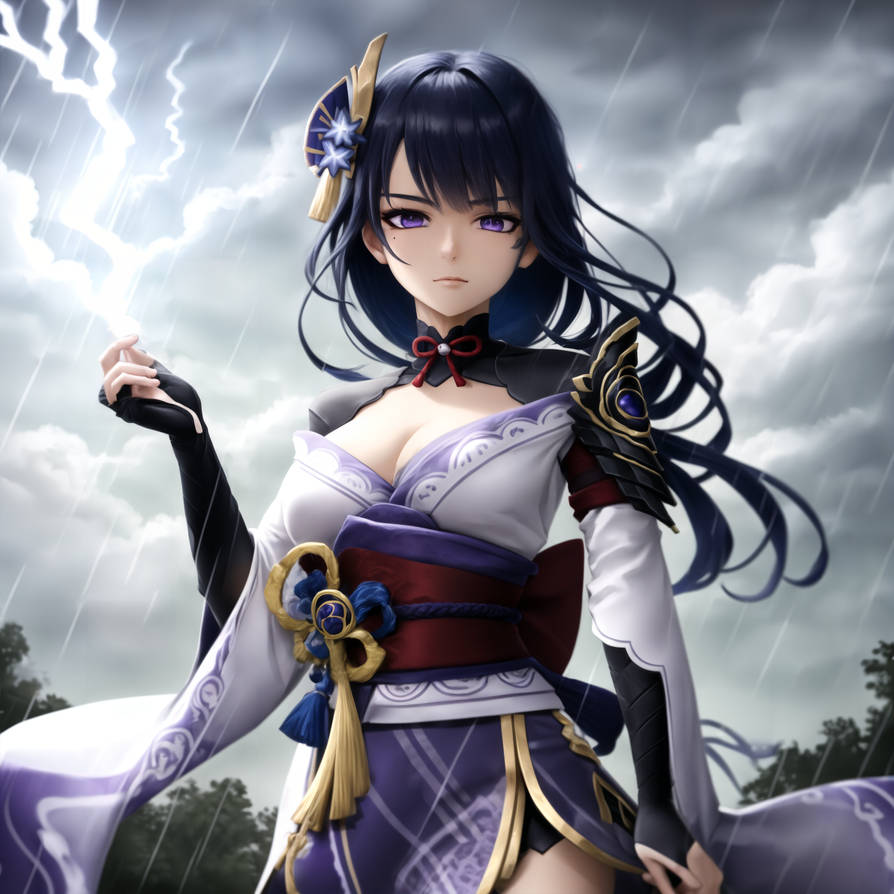Raiden Shogun Ai Generated By Umunchkin On Deviantart