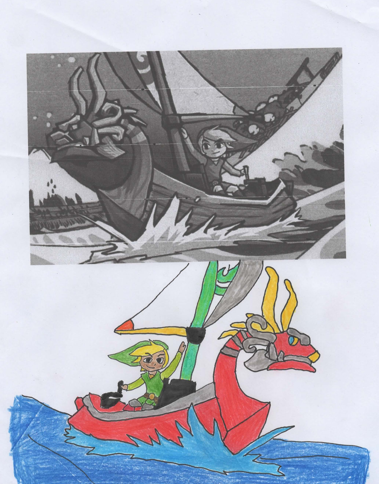 Transfer Draw Link Wind Waker by Sorazan on DeviantArt Transfer Draw Link Wind Waker by Sorazan on DeviantArt